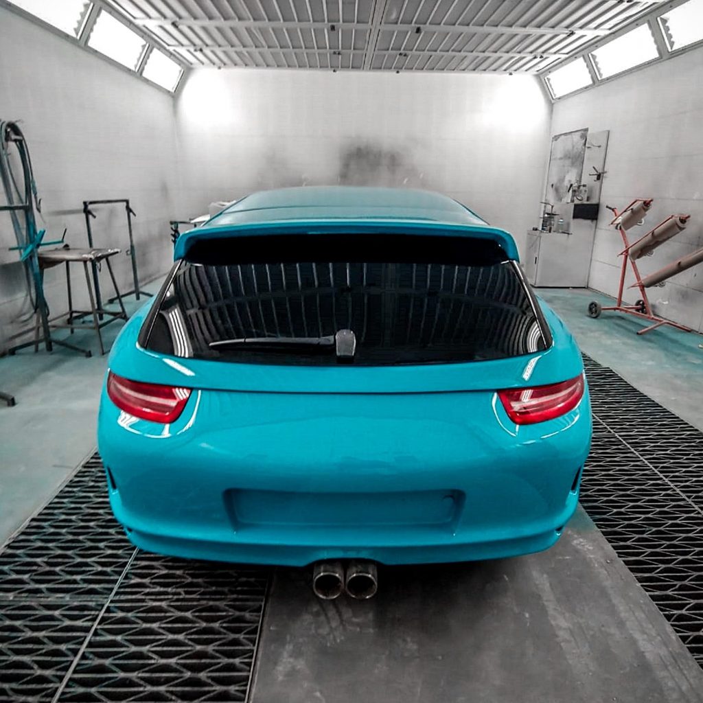Coachbuilt Porsche Boxster Shooting Brake Almost Done, Rocks Miami Blue ...