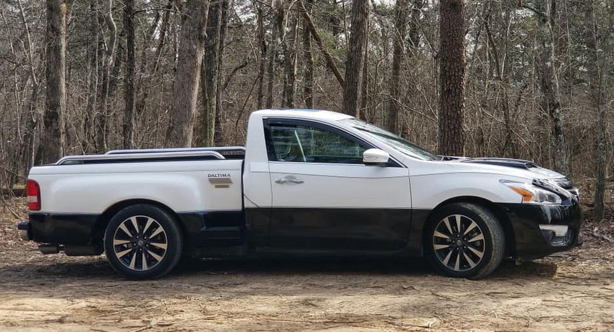 This Nissan Altima Was Maimed Just Because America Loves Trucks | Carscoops