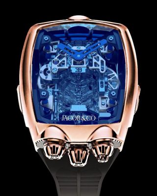 Extraordinary Bugatti Chiron Tourbillon Watch Has A Tiny W16 Engine And ...