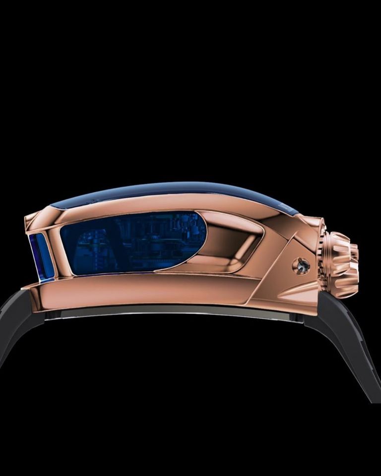 Extraordinary Bugatti Chiron Tourbillon Watch Has A Tiny W16 Engine And ...