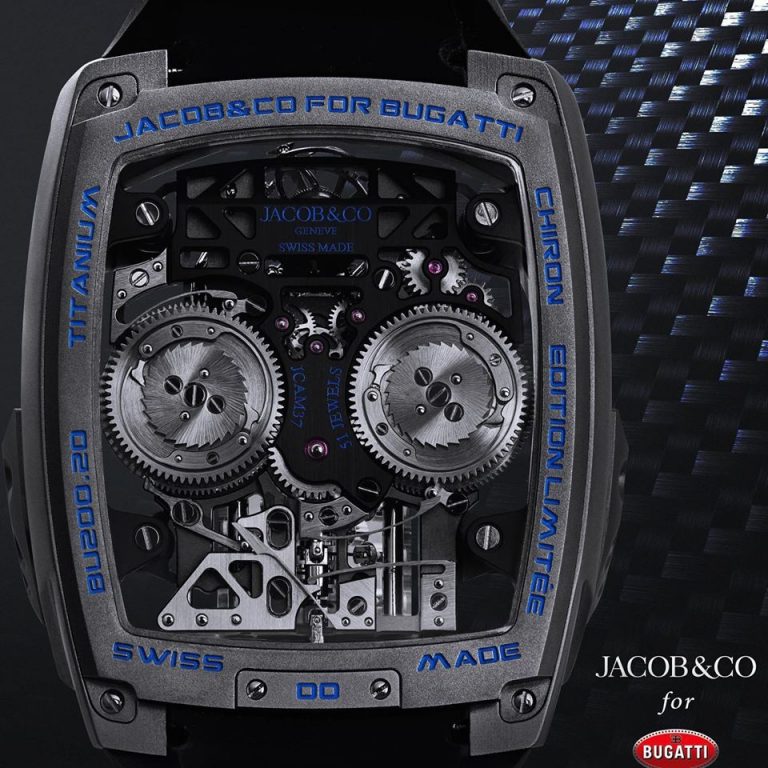 Extraordinary Bugatti Chiron Tourbillon Watch Has A Tiny W16 Engine And ...