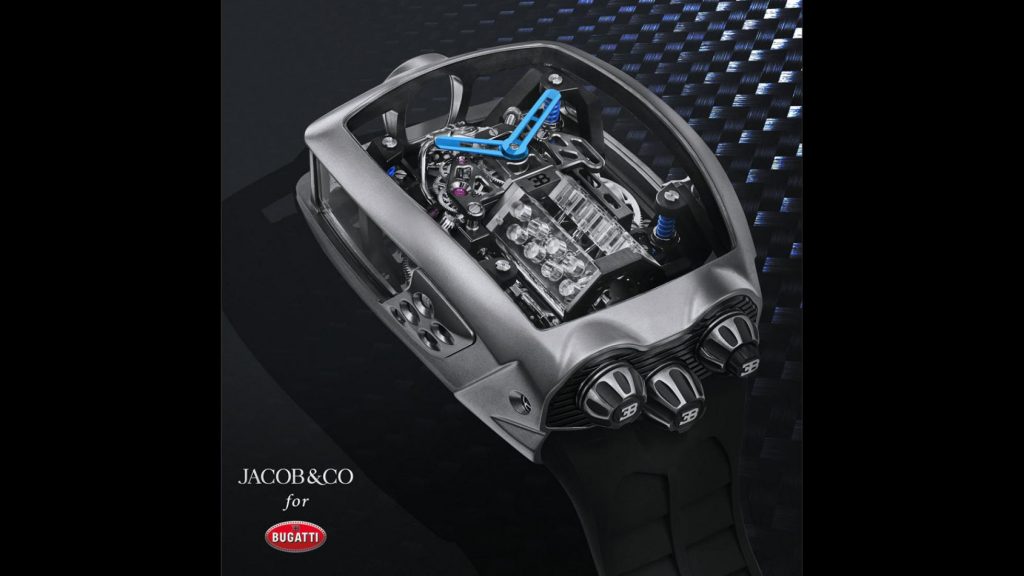 Extraordinary Bugatti Chiron Tourbillon Watch Has A Tiny W16 Engine And ...