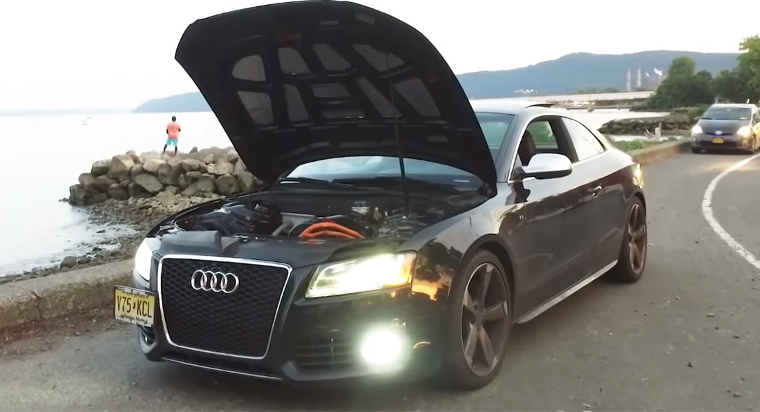This Tesla-Powered Audi S5 Electromod Still Has Quattro All-Wheel Drive ...