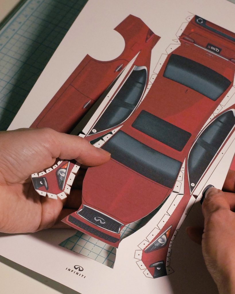 Build Your Own Infiniti At Home From Paper With The ‘Carigami ...