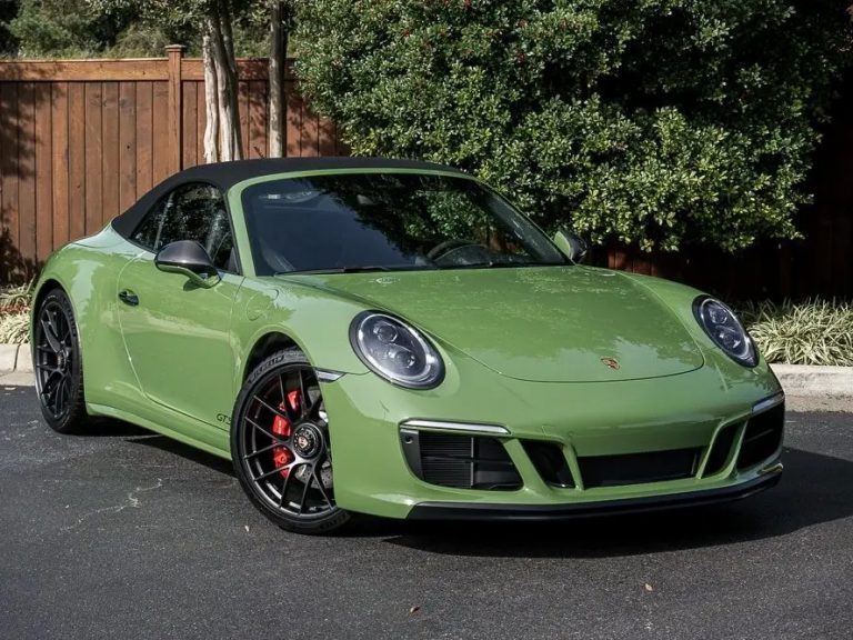 Olive Green Porsche 911 GTS Cabriolet Looks Like It Belongs In A ...