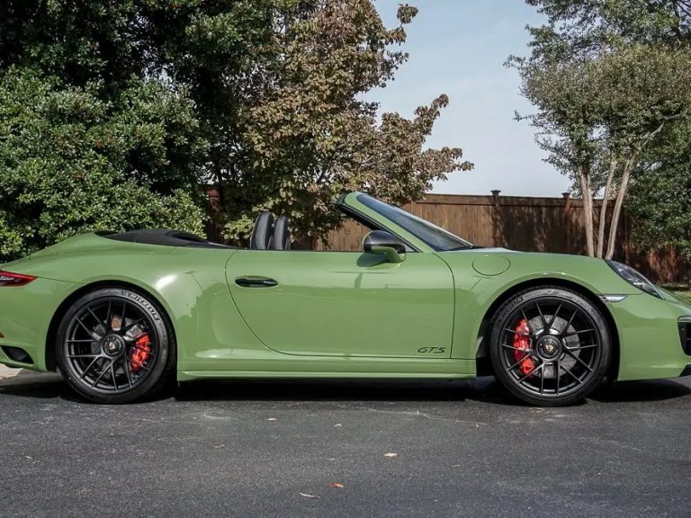 Olive Green Porsche 911 GTS Cabriolet Looks Like It Belongs In A ...