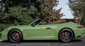 Olive Green Porsche 911 GTS Cabriolet Looks Like It Belongs In A ...