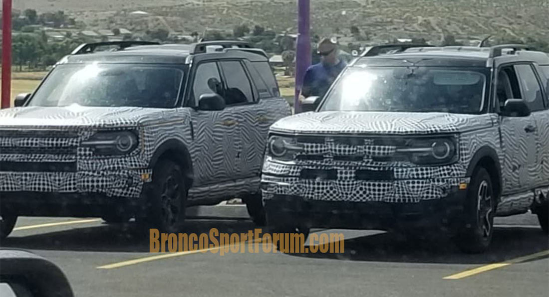 2021 Ford Bronco Sport Scooped With Different Grille Designs And Orange ...