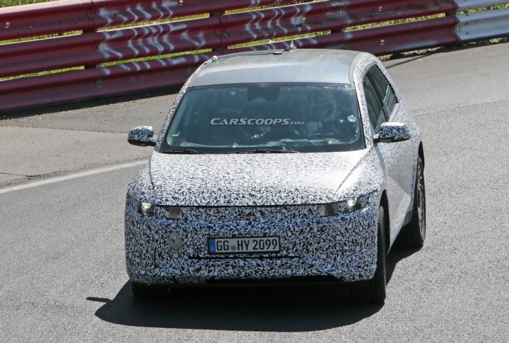 New Spy Photos Of The 2021 Hyundai 45 Retro Electric Compact Crossover ...