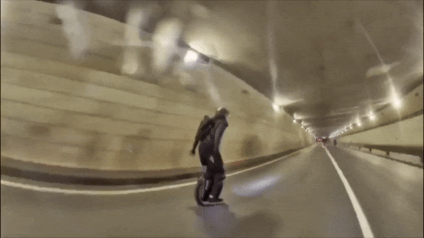 Riding A Modded Electric Unicycle At 40 MPH In NYC Tunnel Has Painful ...