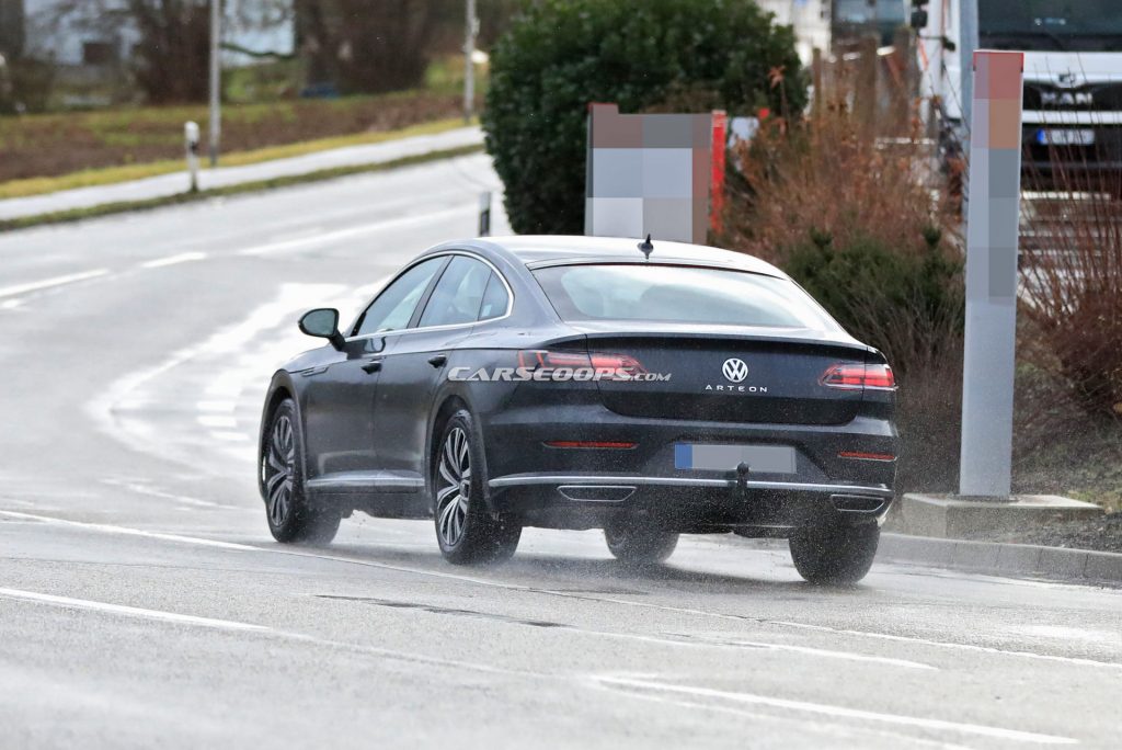 2021 Volkswagen Arteon Facelift Scooped Without Camouflage | Carscoops