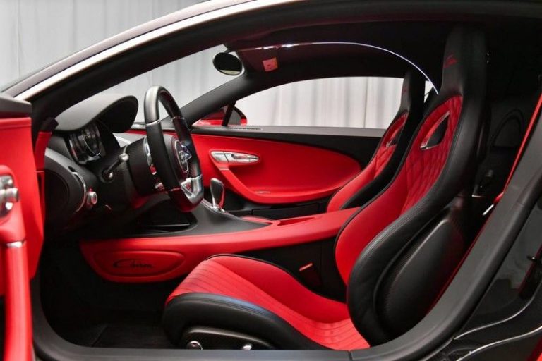 Barely Run-In Red And Black Bugatti Chiron Will Cost You $3.1 Million ...