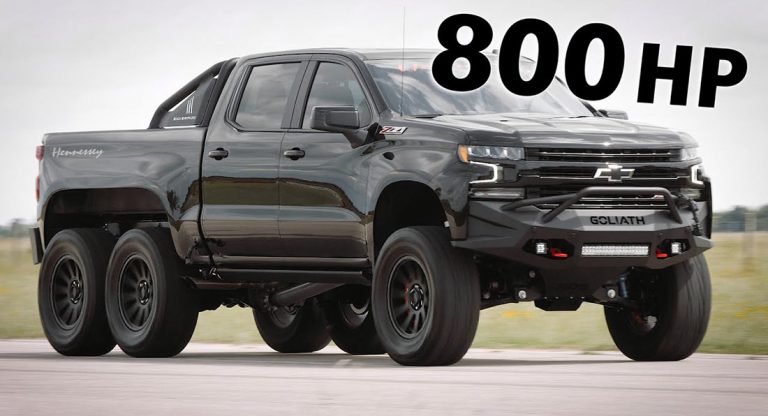 Rule The Road With Hennessey’s Chevrolet Silverado Goliath 6×6 | Carscoops