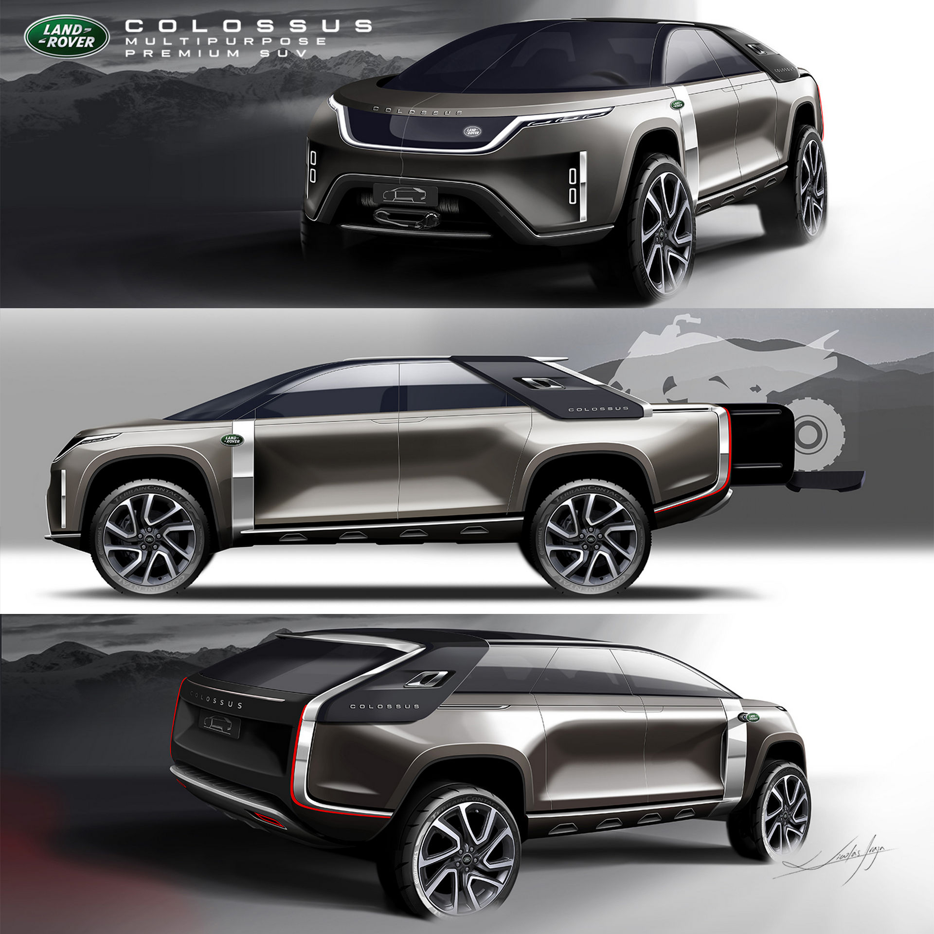 Land Rover Colossus Design Study Is The Perfect Mix Of An SUV And A ...