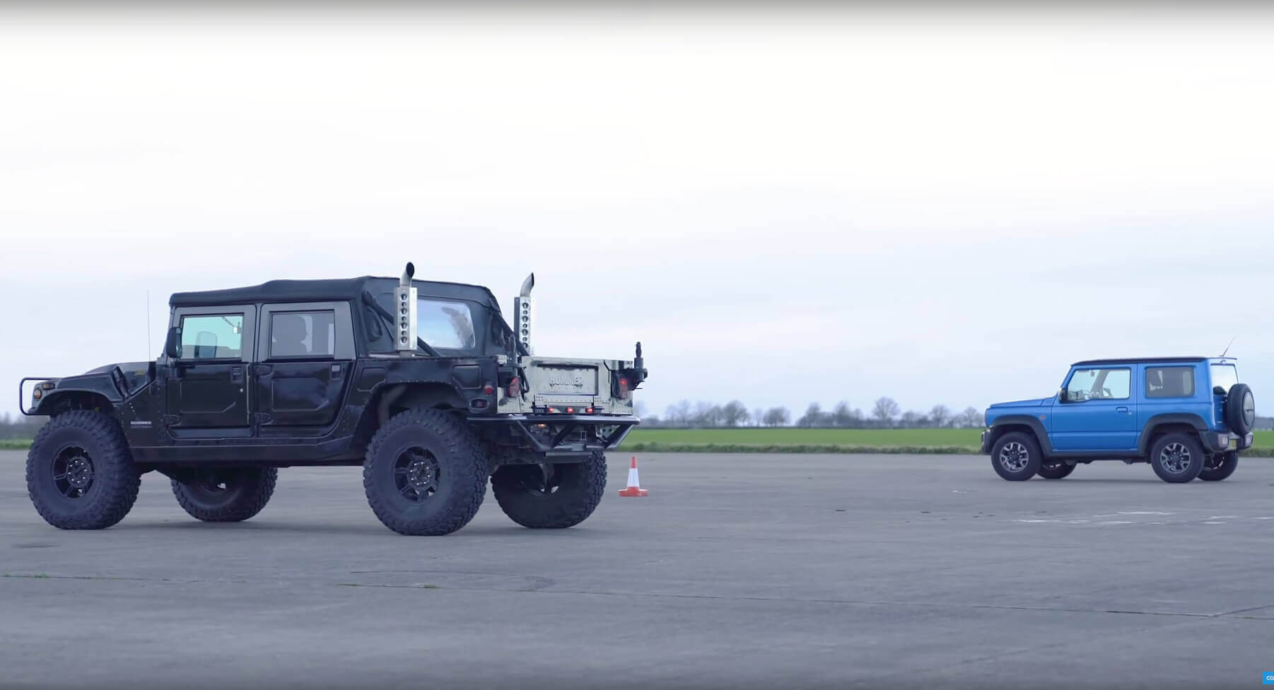 Hummer H1 Vs. Suzuki Jimny Drag Race Is The Automotive Equivalent Of ...