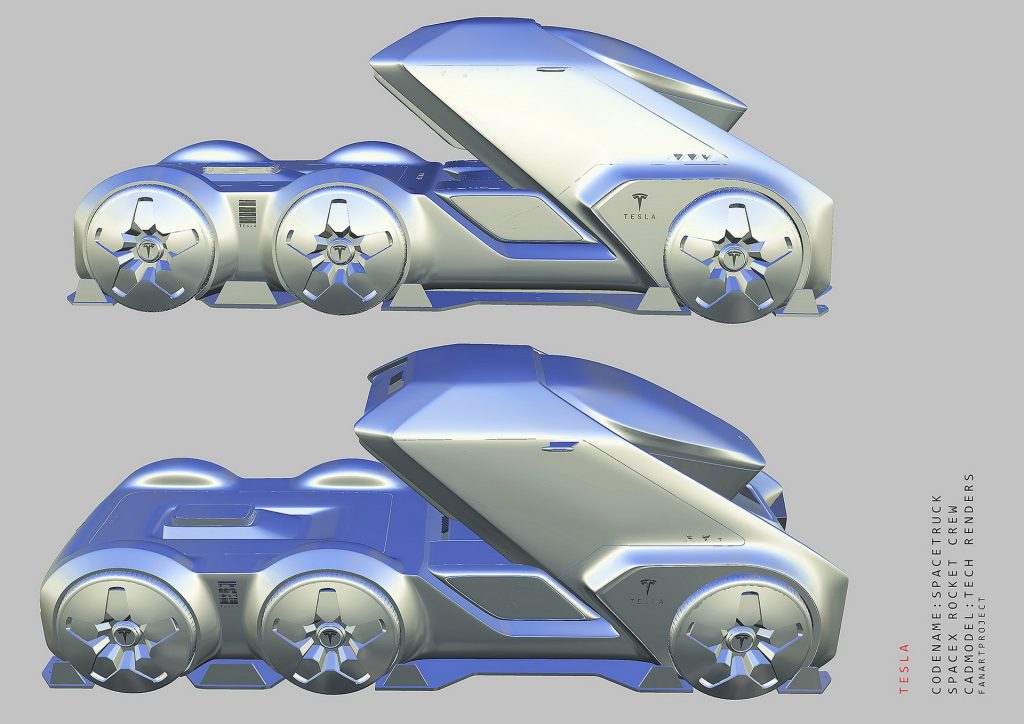 Tesla SpaceTruck Study Looks Ready To Boldly Go Places Where No Man Has ...