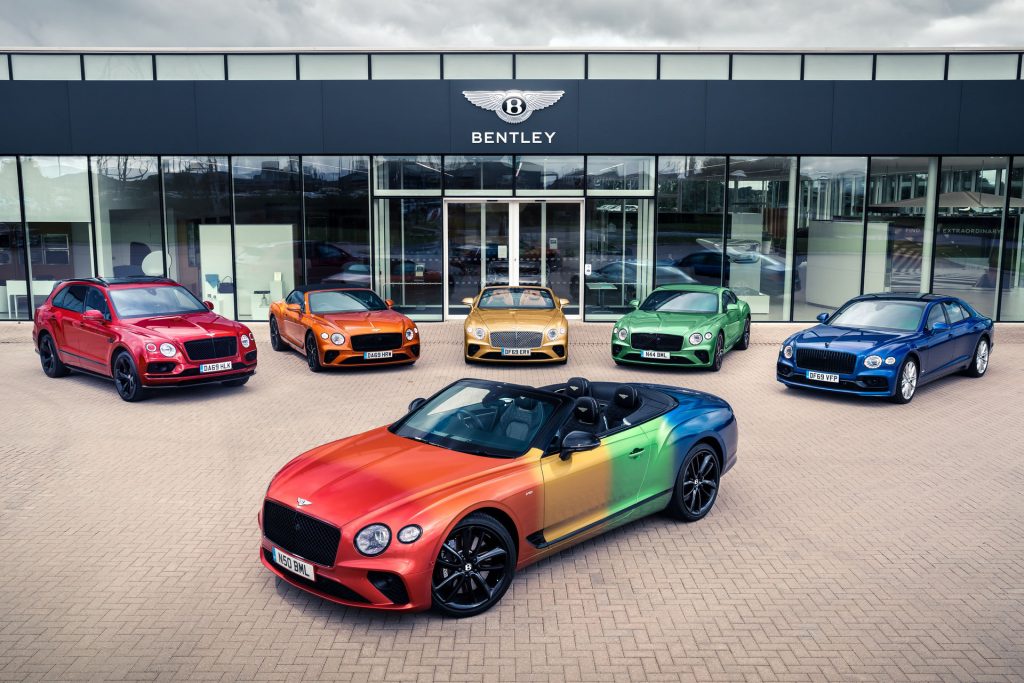 One-Off Bentley Continental GT Parades Its Rainbow Colors In Pride ...