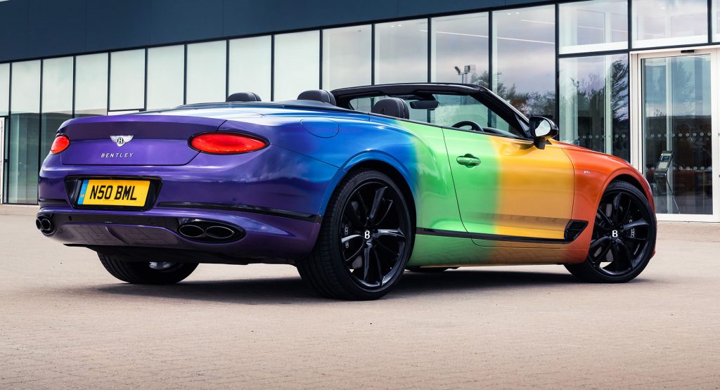 One-Off Bentley Continental GT Parades Its Rainbow Colors In Pride ...