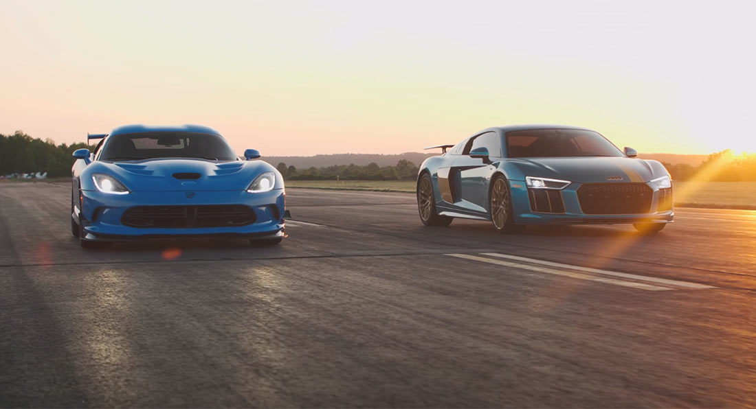 Dodge Viper TA And Audi R8 V10 Put On A Hell Of A Show | Carscoops