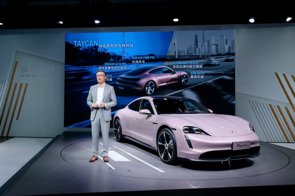 Pretty In Pink? This Frozen Berry Metallic Porsche Taycan Is An Eye ...