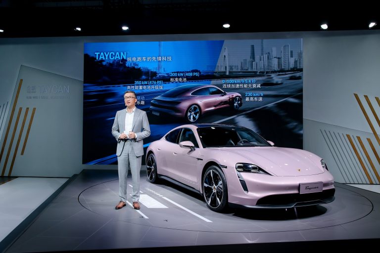 Pretty In Pink? This Frozen Berry Metallic Porsche Taycan Is An Eye ...