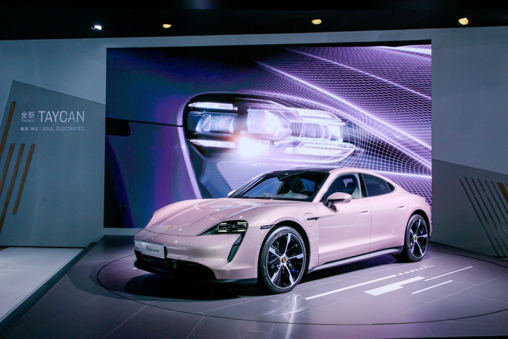 Pretty In Pink? This Frozen Berry Metallic Porsche Taycan Is An Eye ...