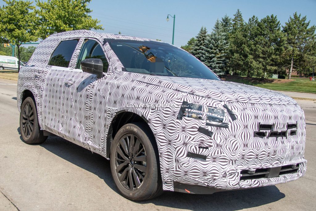 2022 Nissan Pathfinder Shows Big Infotainment Screen In Its Spy Debut ...