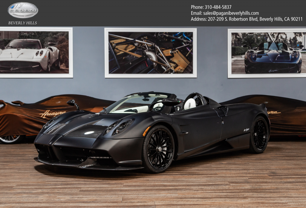 Matte Black Pagani Huayra Roadster Is A Batmobile For The Street ...