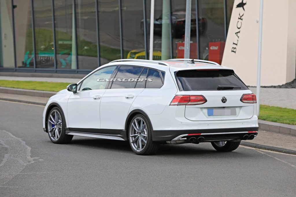 New VW Golf R Estate Spied Posing As An Alltrack | Carscoops