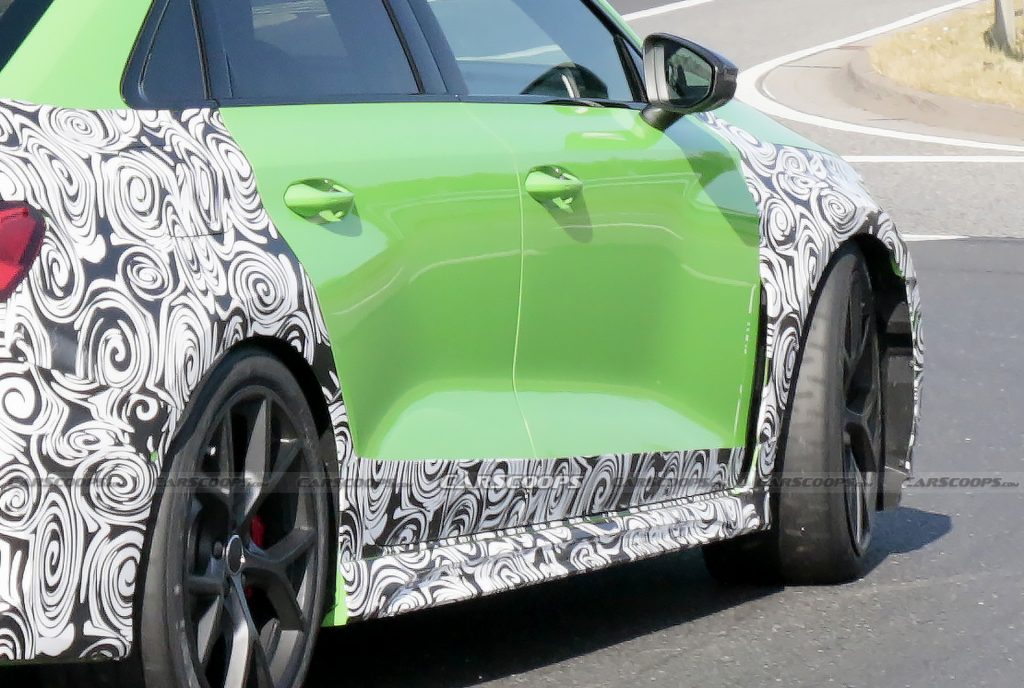 The 2021 Audi RS3 Sedan Shows More Skin, Looks Tasty In Lambo-Green ...