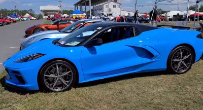 This Rapid Blue C8 Corvette Convertible Is One Of The First To Be ...