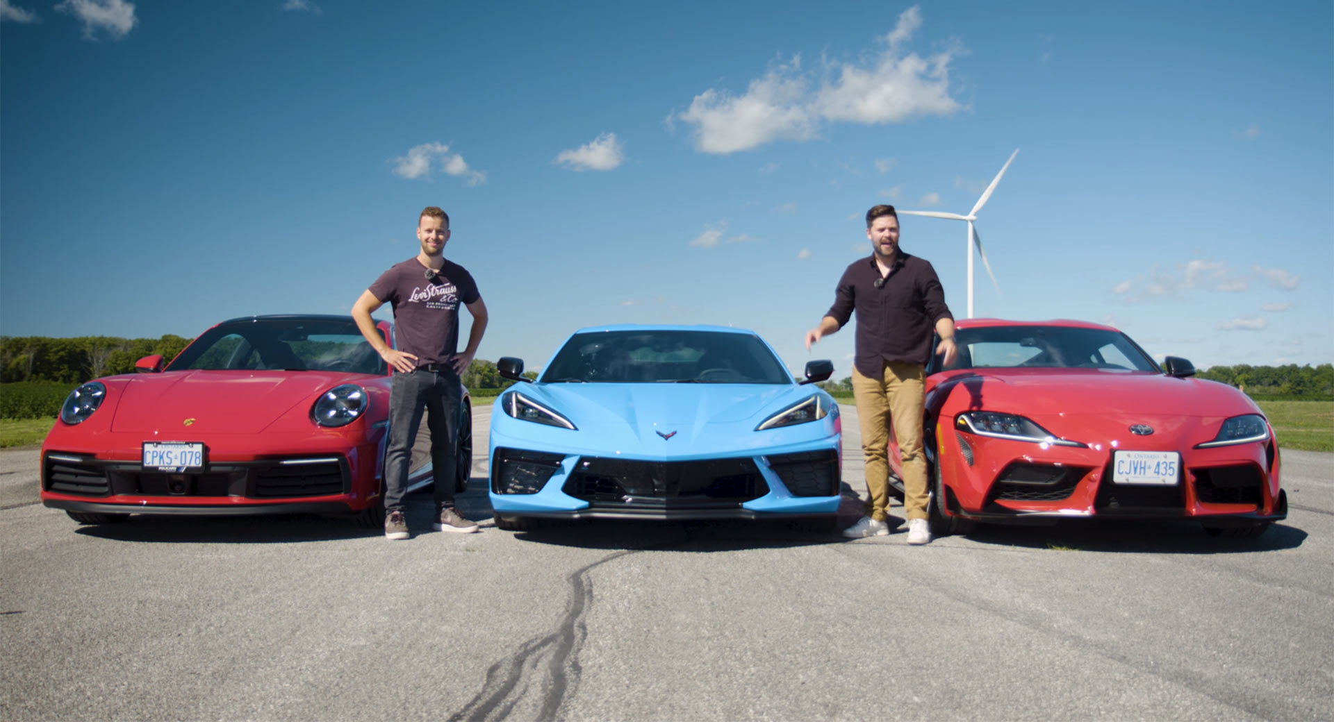 A C8 Corvette, A Porsche 911 Carrera S And A 2021 Toyota Supra Walk ...