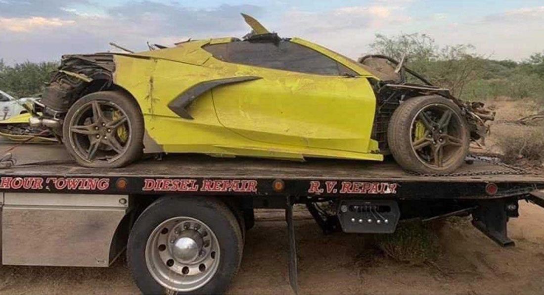 This Destroyed 2020 Chevrolet Corvette C8 Is A Very Sad Sight Indeed ...