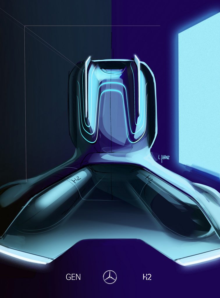 New Mercedes-Benz GenH2 Fuel-Cell Semi Concept Previews Production ...