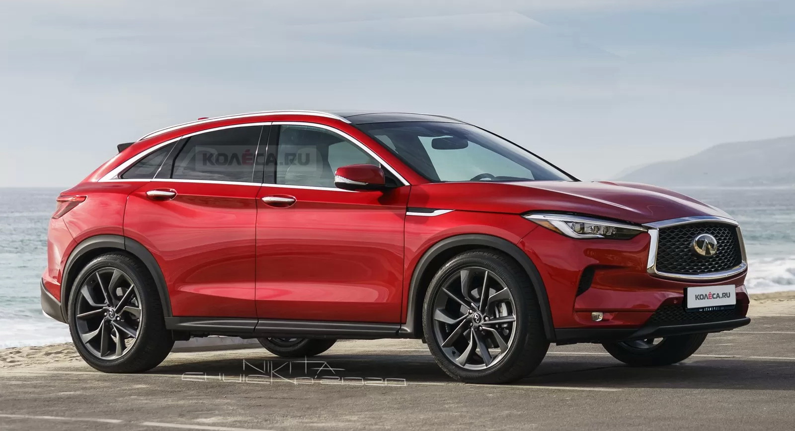 2021 Infiniti QX55 Coupe SUV Render Is Something BMW X4 Buyers Need To ...