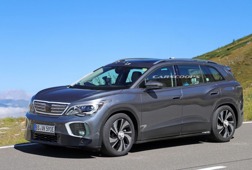 VW ID.6 Electric SUV Makes Spy Debut Dressed As A Peugeot | Carscoops