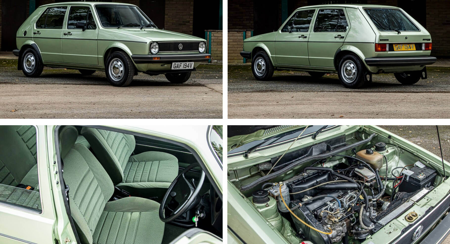 You Can Almost Smell The New Car Scent On This 738 Mile 1980 VW Golf ...