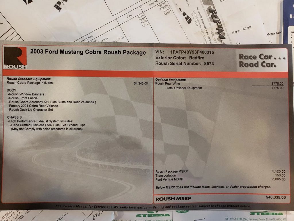 Would You Be Tempted By A Low-Mileage, Roush-Tuned 2003 Ford Mustang ...