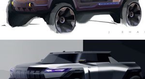 GMC Hummer EV Sketches Show What Could Have Been | Carscoops