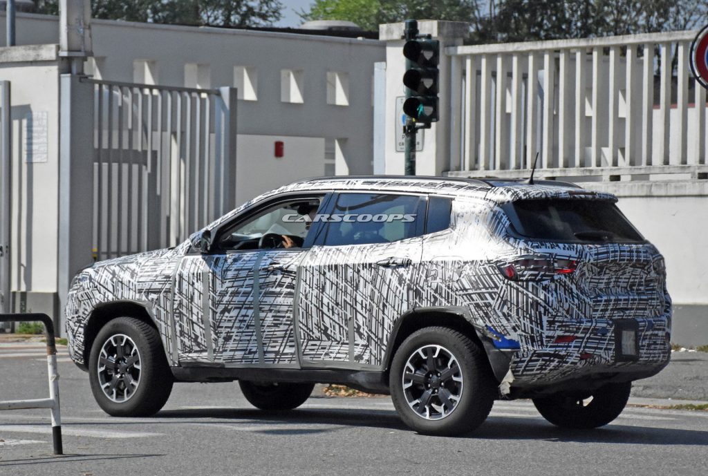 2022 Jeep Compass Spied With Updated Styling And Huge Infotainment ...