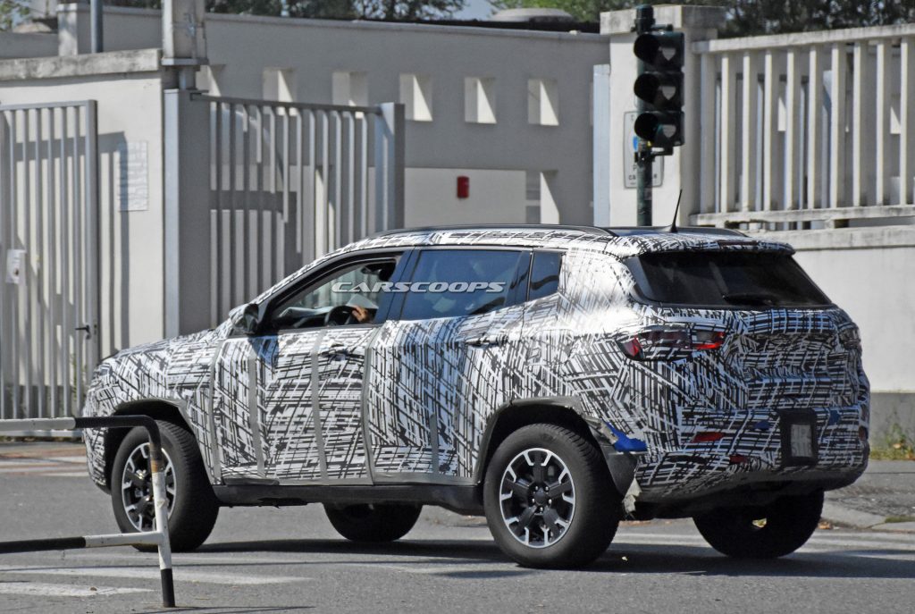 2022 Jeep Compass Spied With Updated Styling And Huge Infotainment ...