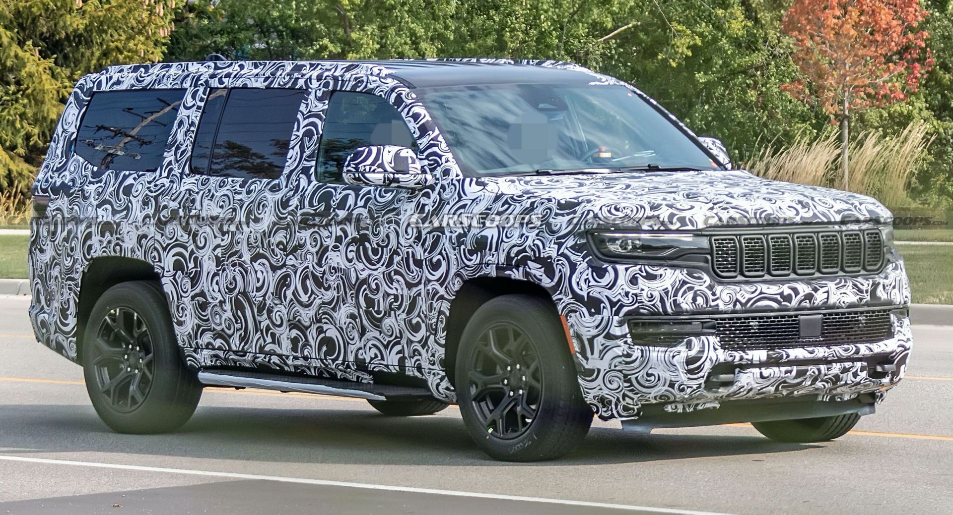 2022 Jeep Grand Wagoneer Prototype Loses Some Bling, Yet Stays True To ...