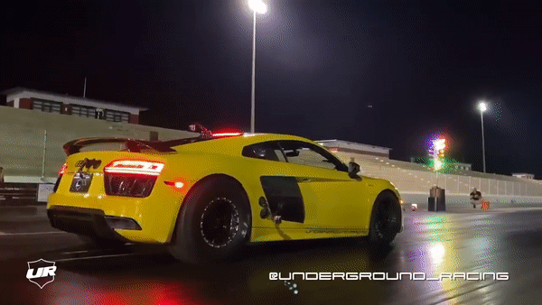 Watch This +3,000HP Audi R8 Pop A Wheelie While Running A 7.69-Second ...
