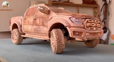 Carved Wooden Ford Ranger Raptor Is Very Impressive And Fully ...