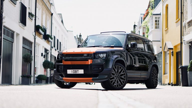 Would You Drive Around In A Black And Orange Land Rover Defender Like ...