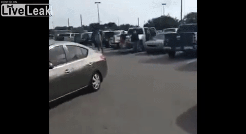 Watch A Ford Mustang Ram A Nissan During Parking Space Dispute | Carscoops