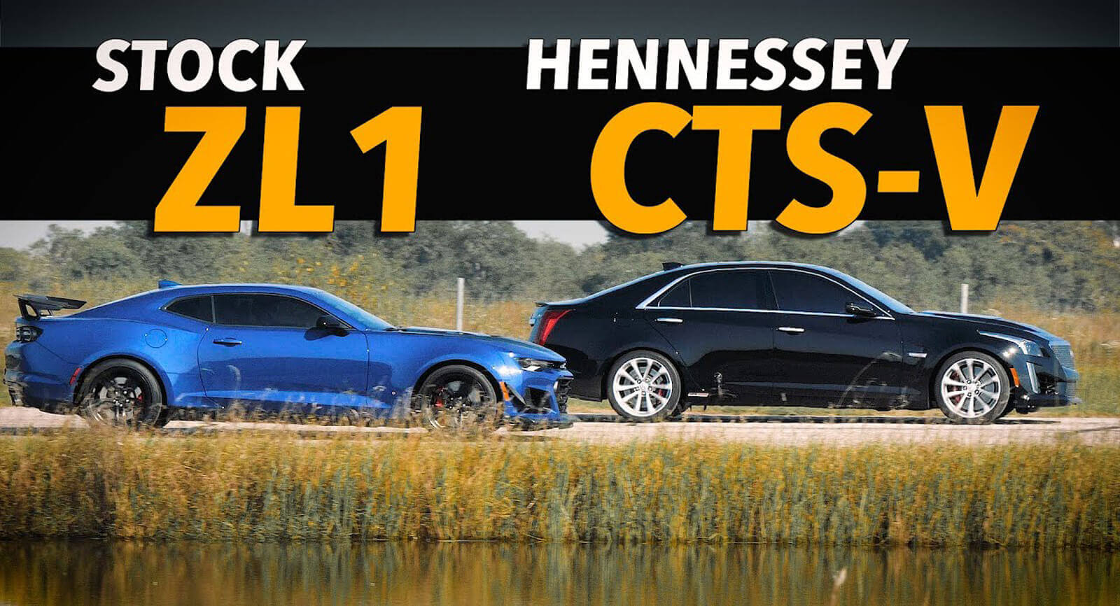 Watch A 1,000 HP Cadillac CTS-V Demolish A Stock Chevrolet Camaro ZL1 ...
