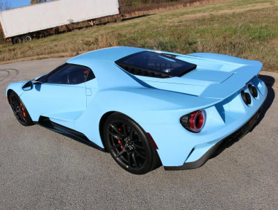 Light Blue 2018 Ford GT Has Already Attracted Bids 40% Over Its ...