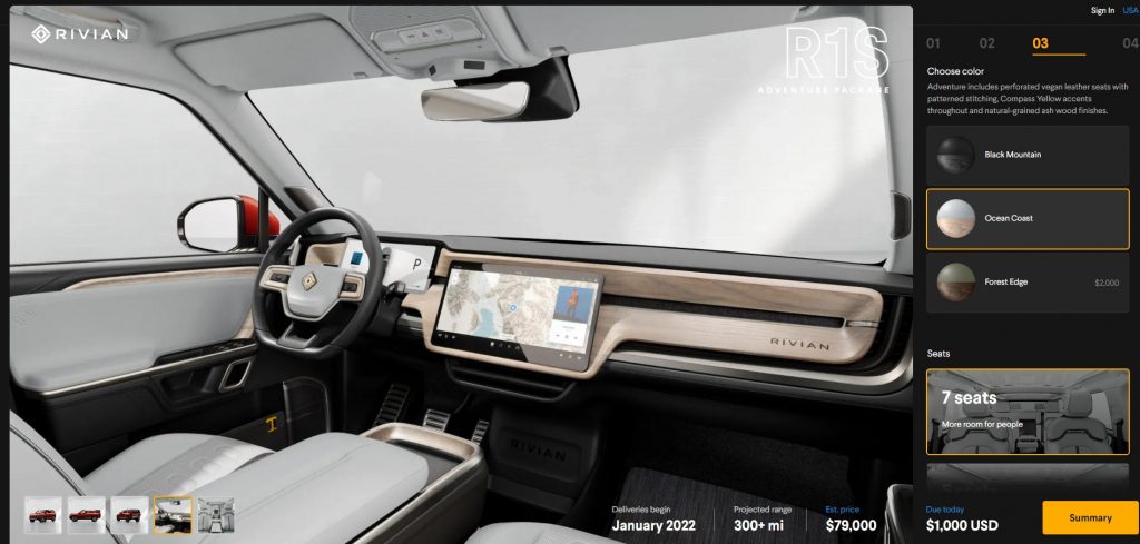 Rivian Launches R1S And R1T Configurators | Carscoops