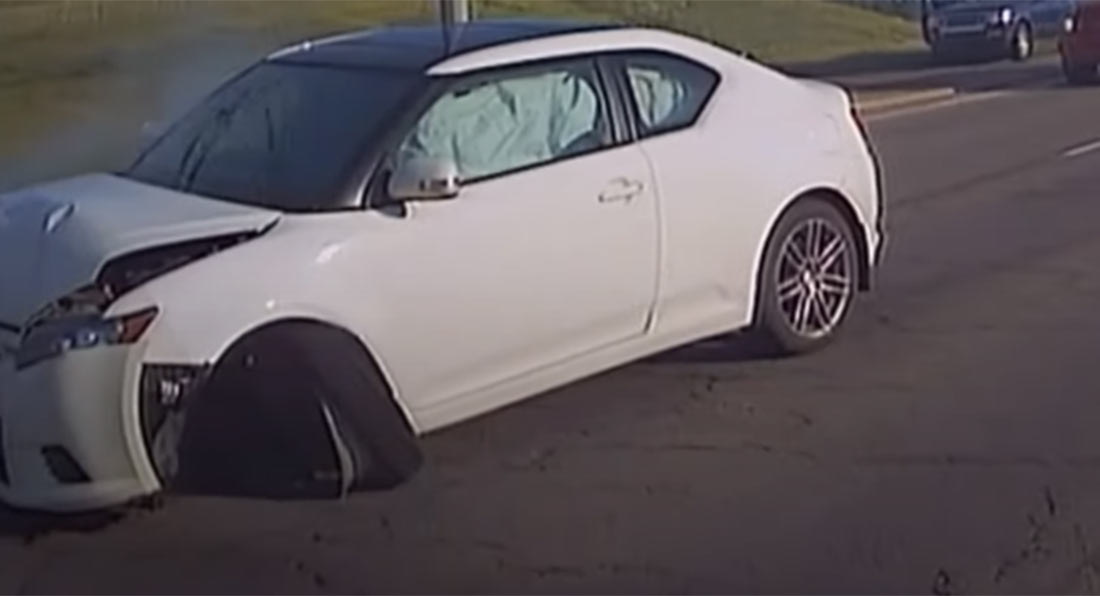 Reckless Scion tC Driver Rear-Ends SUV On Calgary Motorway | Carscoops